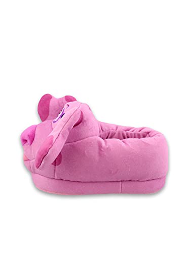 Blue's Clues & You Magenta Slip On Plush 3D Toddler Slippers (9-10 M US Toddler, Magenta)