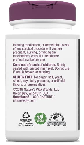 Nature's Way Garlicin Cardio SmartRelease Garlic, Healthy Circulation Support*, 180 Vegan Tablets