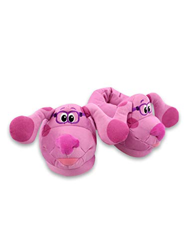 Blue's Clues & You Magenta Slip On Plush 3D Toddler Slippers (9-10 M US Toddler, Magenta)