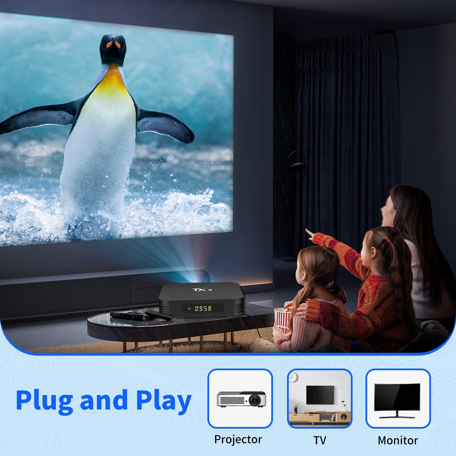 Retro Game Console 512G, Emulator Console Compatible with 76 Emulators, 4K Video Game Console with Dual System, Portable Game Console with 2 Controller, Support 4 Game Palyer, Gift for Friends