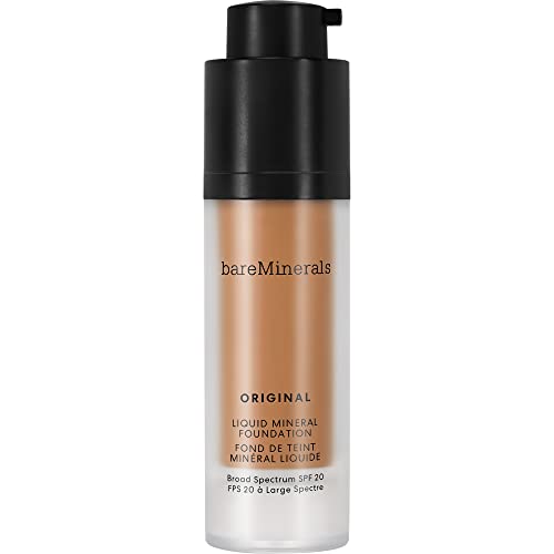 bareMinerals Original Liquid Mineral Foundation Broad Spectrum Spf 20, Medium Dark 23, 1 Fl Oz
