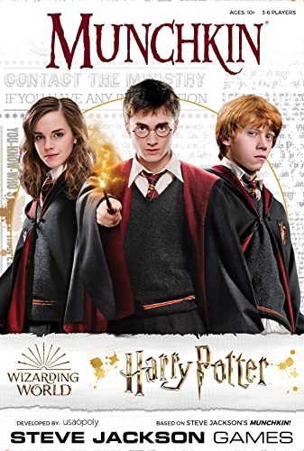 Munchkin Harry Potter Board Game | Officially Licensed Harry Potter Gift | Artwork from Harry Potter Movies | Collectible Steve Jackson's Munchkin Game