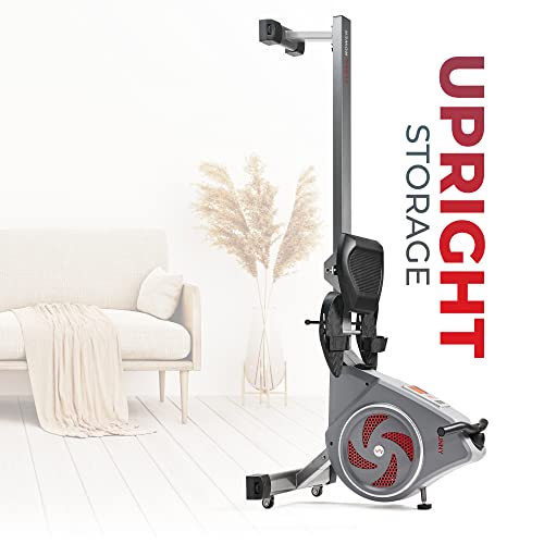 Sunny Health & Fitness Dynamic Air Rowing Machine with Exclusive SunnyFit App Enhanced Bluetooth Connectivity – SF-RW520007