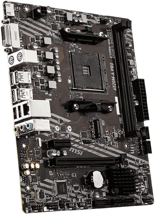 INLAND Micro Center AMD Ryzen 5 4600G 6-Core 12-Thread Unlocked Desktop Processor with Wraith Stealth Cooler Bundle with MSI A520M-A PRO Gaming Motherboard (AMD AM4, DDR4, PCIe 3.0, Micro-ATX)