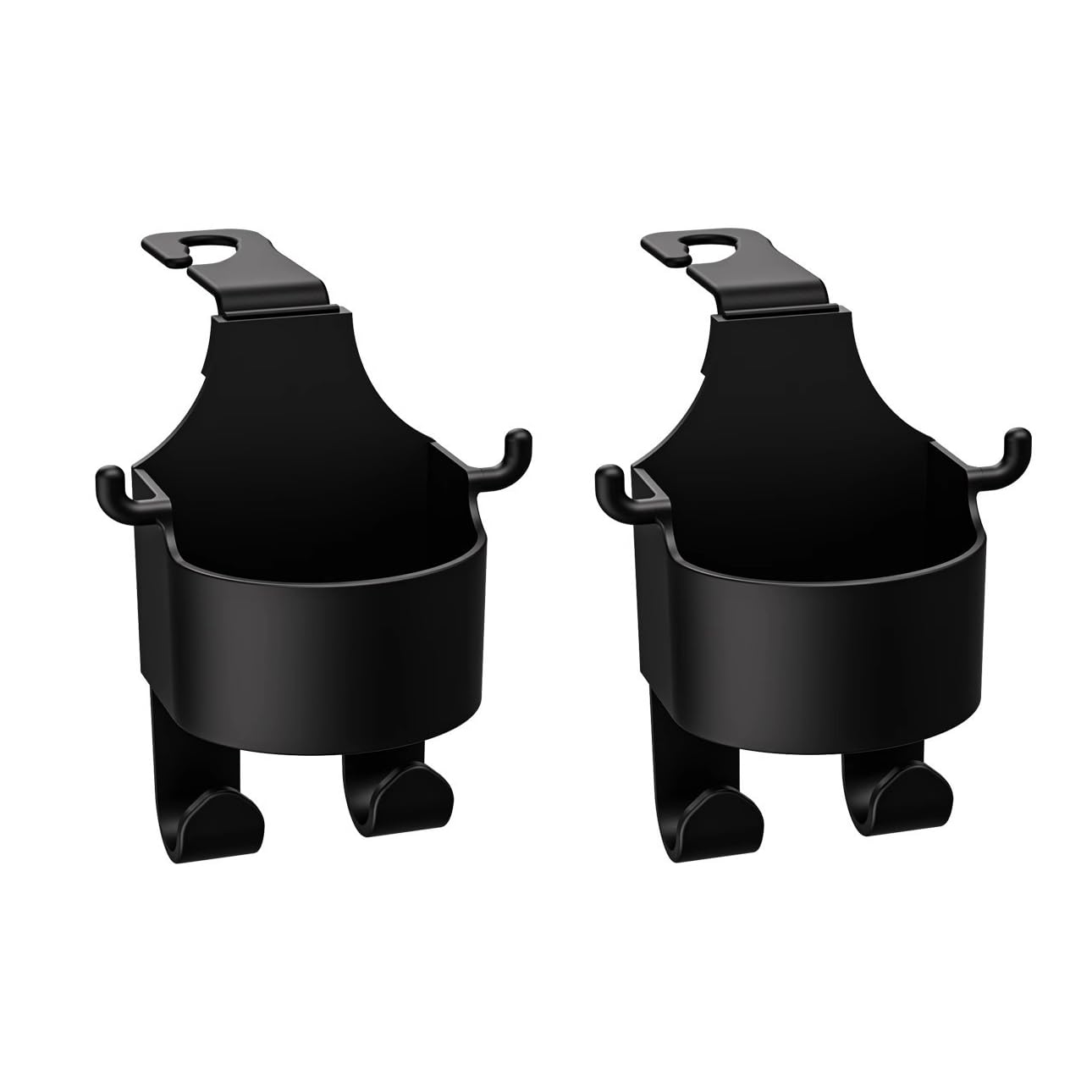 Bcctvt Multifunctional Hook for Car Seat Back, Multifunction Car Phone Holder with Hook Car Back Hanging Mount Cup Storage (2 Pcs)