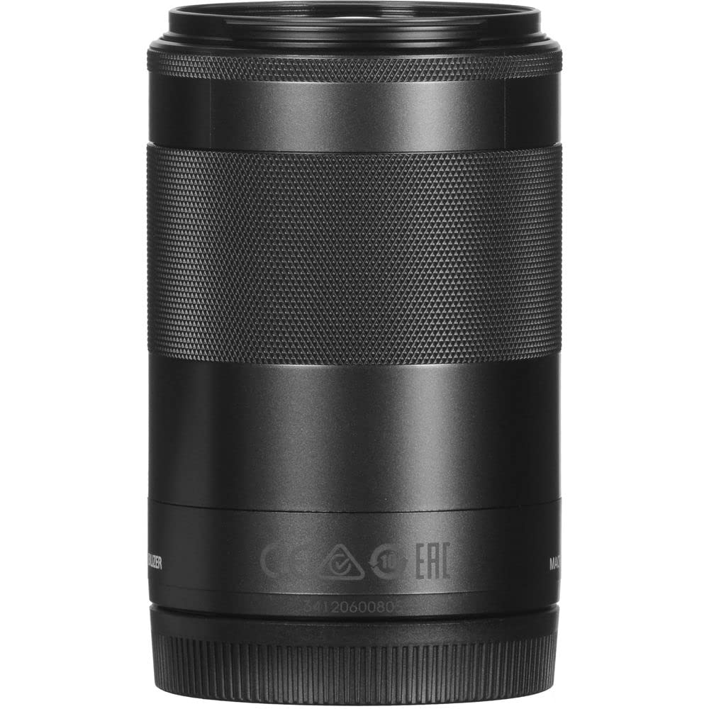 Canon EF-M 55-200mm f/4.5-6.3 is STM Lens (Black) (9517B002) + Filter Kit + Backpack + 64GB Card + Card Reader + Flex Tripod + Memory Wallet + Cap Keeper + Cleaning Kit + Hand Strap + More (Renewed)