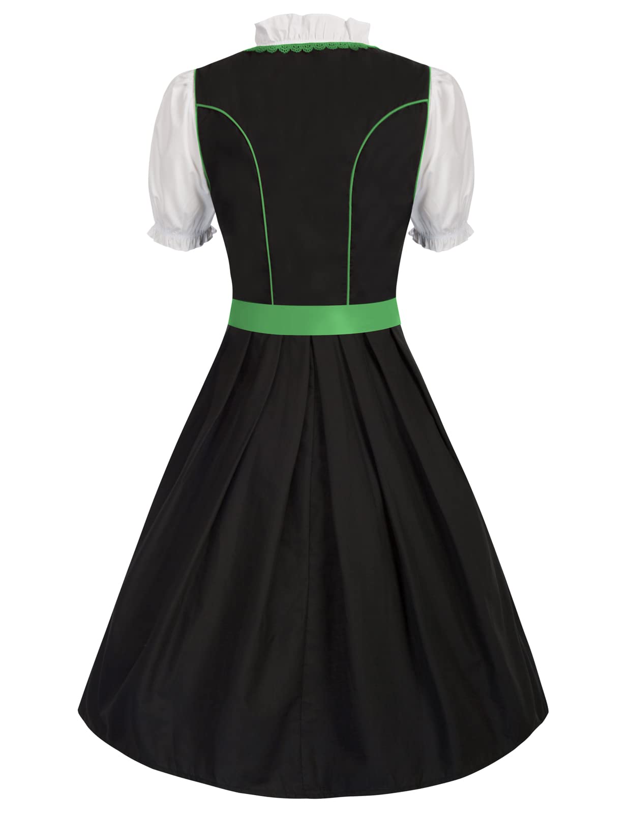 Scarlet Darkness Oktoberfest Outfits October Festival Costume for Women German Dirndl Green L