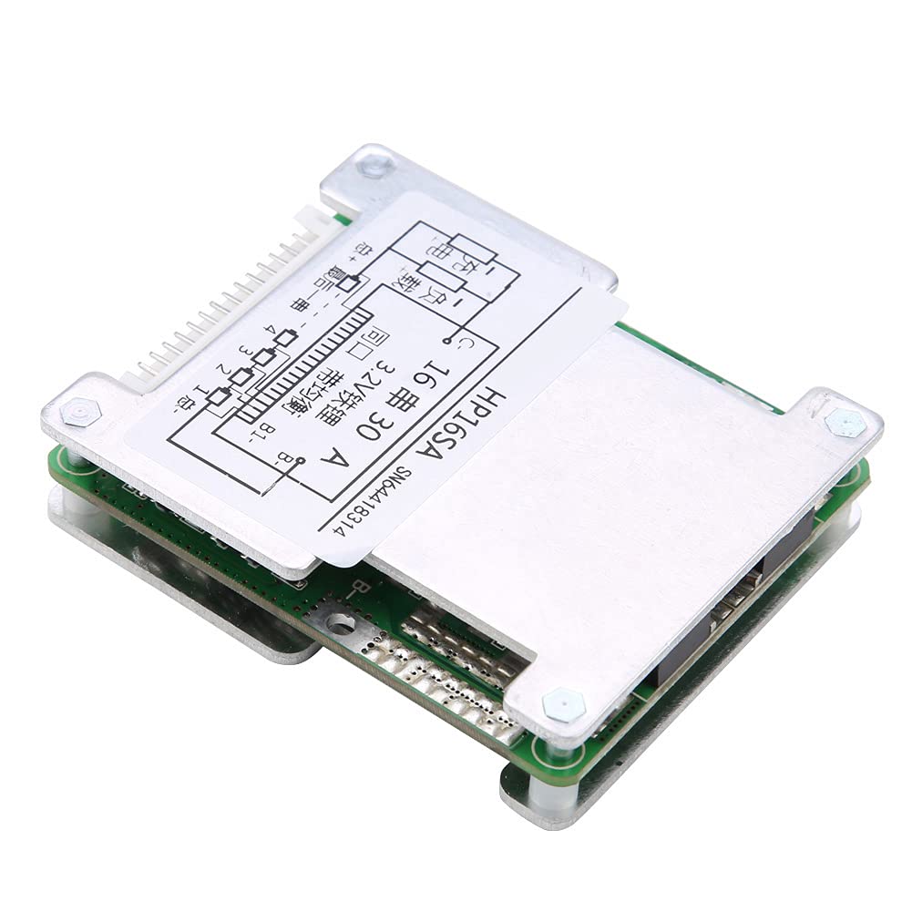 16S Lithium Battery Board, Battery Balance Board with Aluminum Heatsink(16 Strings 3.2V 30A Same Port Equalization)