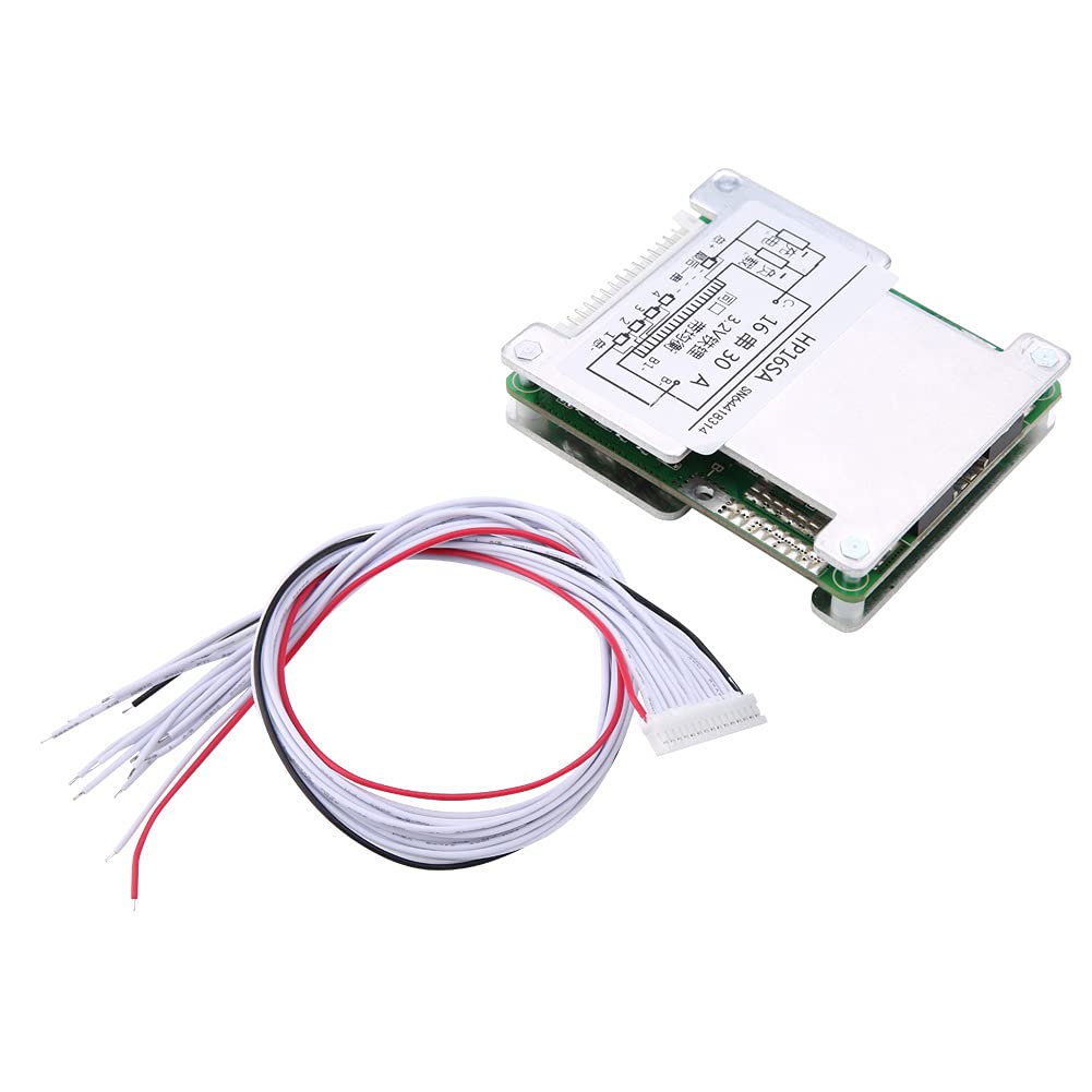 16S Lithium Battery Board, Battery Balance Board with Aluminum Heatsink(16 Strings 3.2V 30A Same Port Equalization)