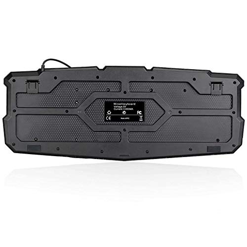 FAIYIWO Excelvan M-200 3 Colors Backlight Wired Gaming Keyboard Fire Cracks FAIYIWO