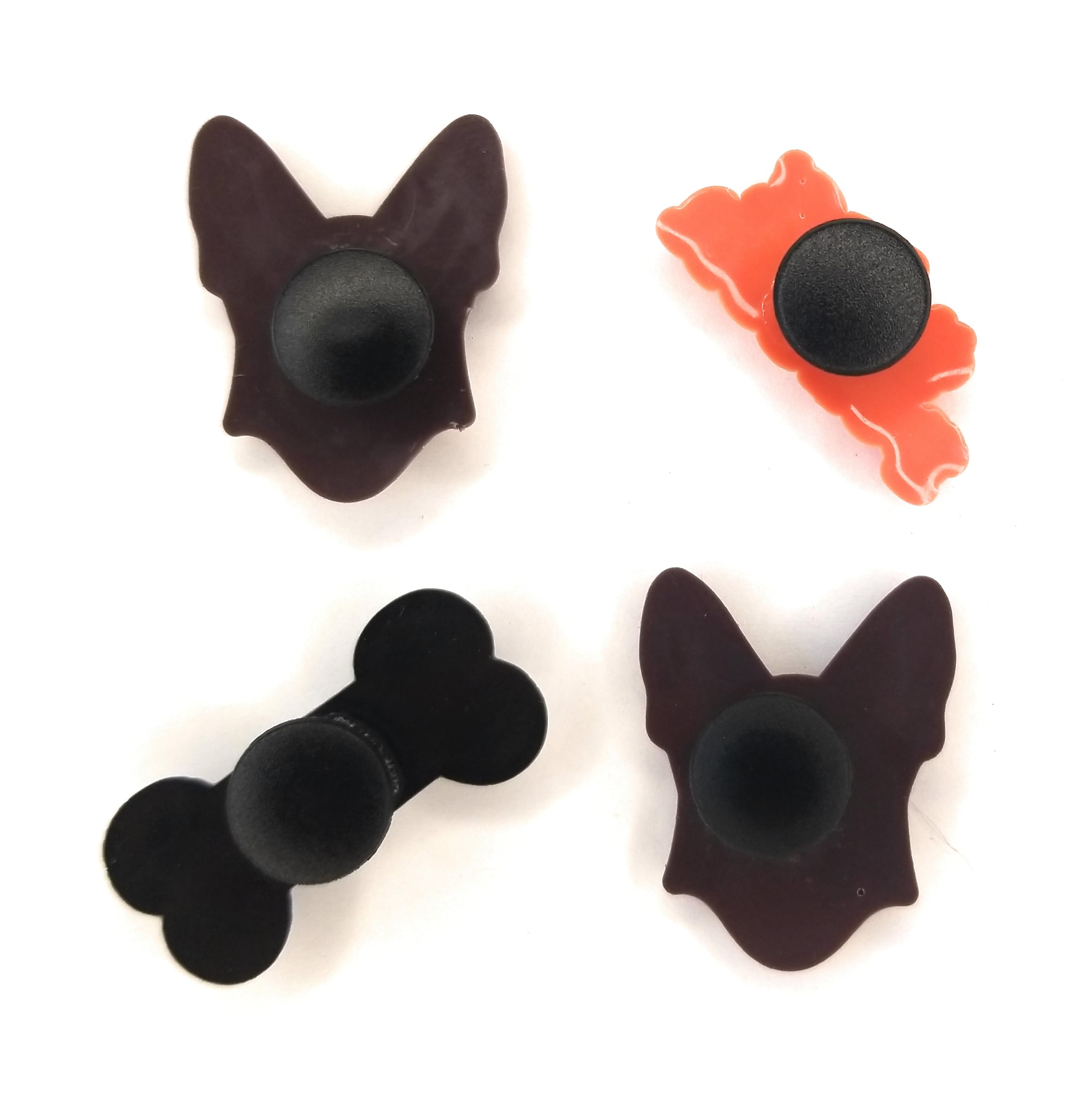 WorkedLikeACharm 4pcs German Shephard Dog Puppy Shoe Charms for Clog Shoes Decoration Gift