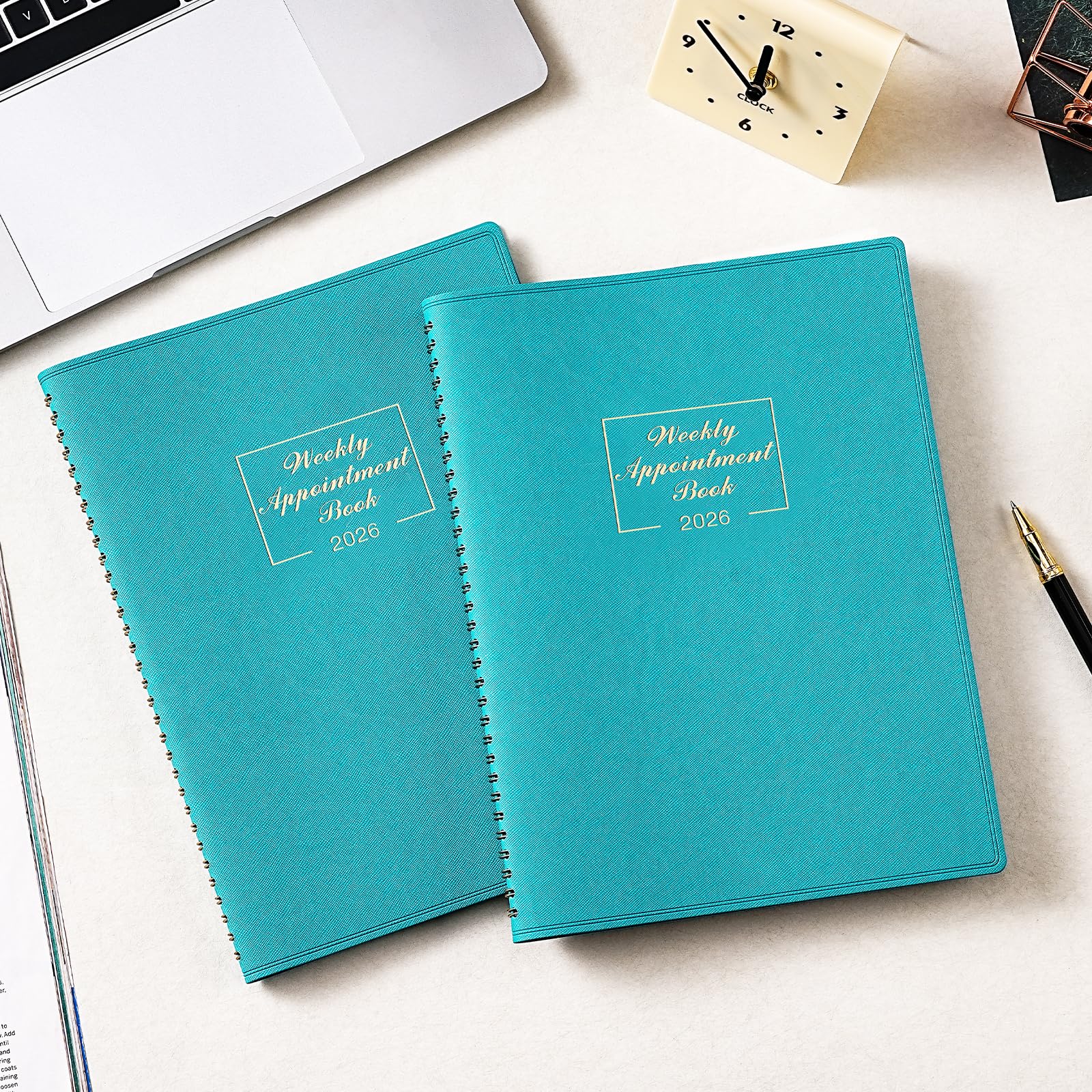 Weekly Appointment Book 2023 - Daily Hourly Planner 2023, January 2023- December 2023, 8.4" x 10.6", 15-Minute Interval, Flexible Soft Cover, Twin-Wire Binding, Perfect for Your Life