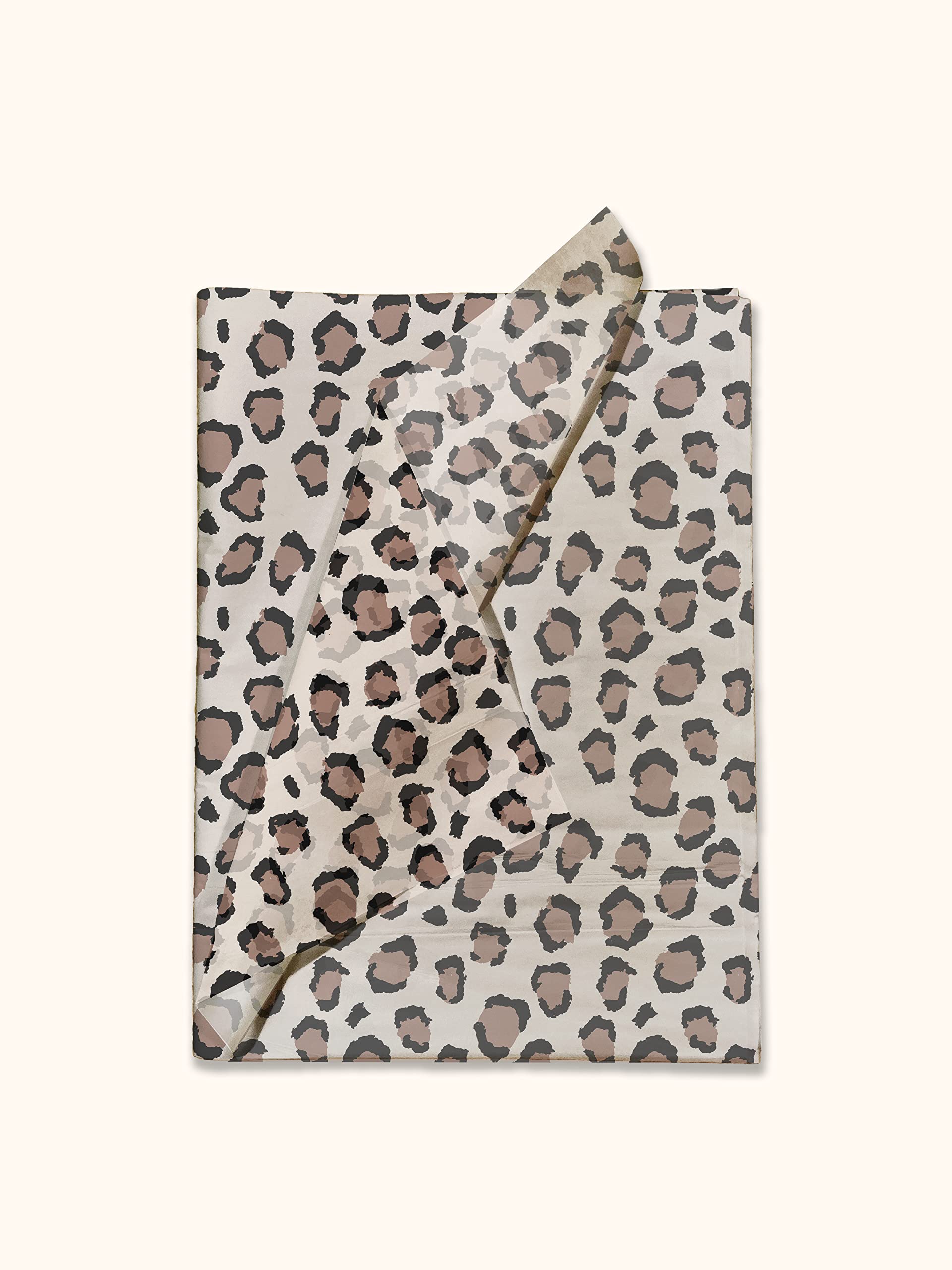 Leopard Print Printed Tissue Paper - Decorative Tissue for Decoupage - Wild Tissue Paper | 24 Sheets 20" x "30"
