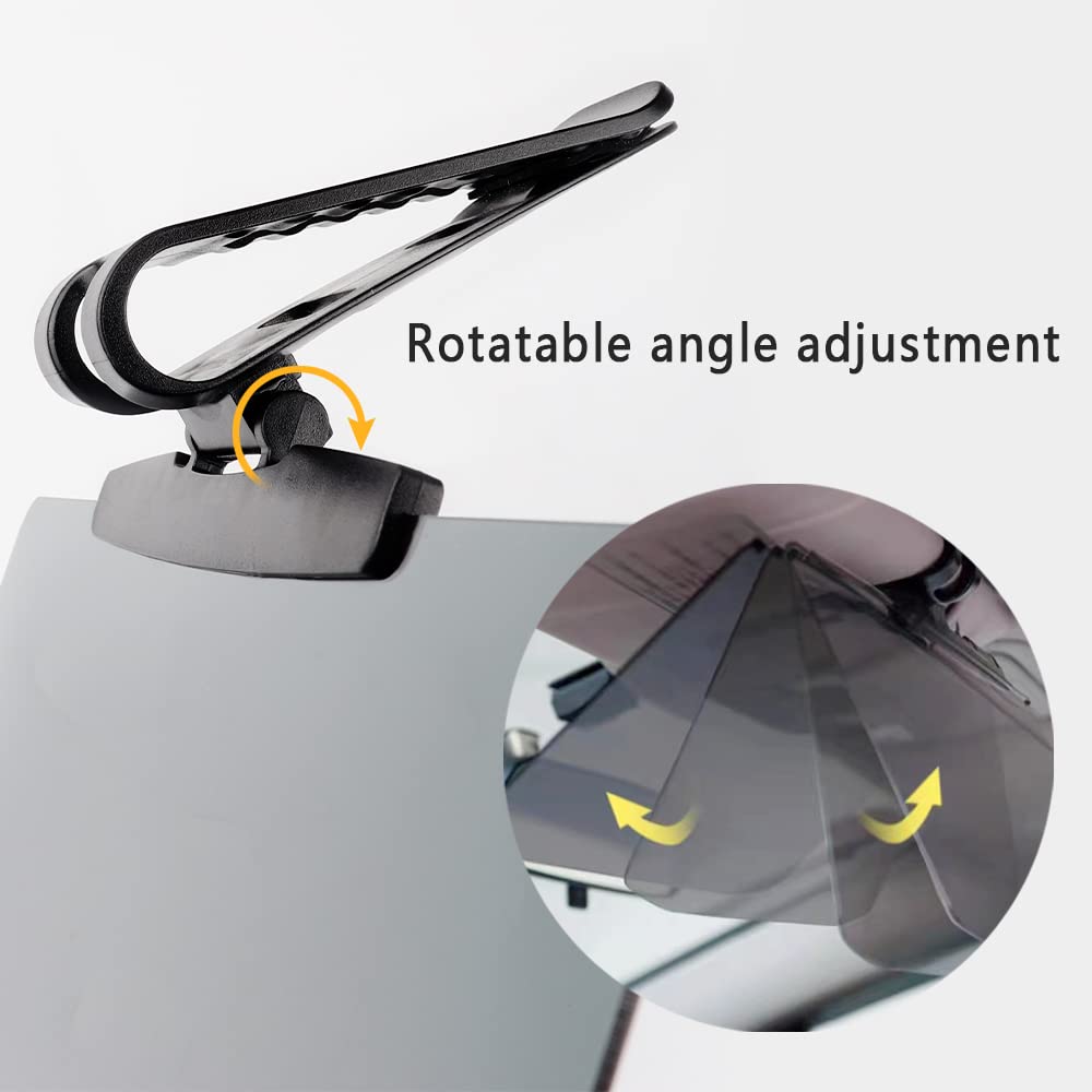 2Pcs Car Visor(Upgraded Version to Block Harmful UV Rays) Adjustable Angle, Anti-Glare 12.6'' x 6'' Safe Driving Car Accessories Sun Visor Extender, Universal for Cars, Trucks, SUVs. (2Pcs)
