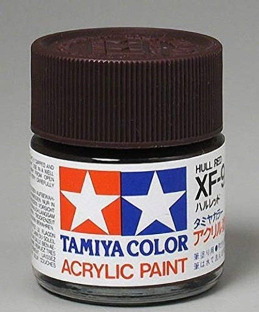 Tamiya America, Inc Acrylic XF9 Flat, Hull Red, TAM81309
