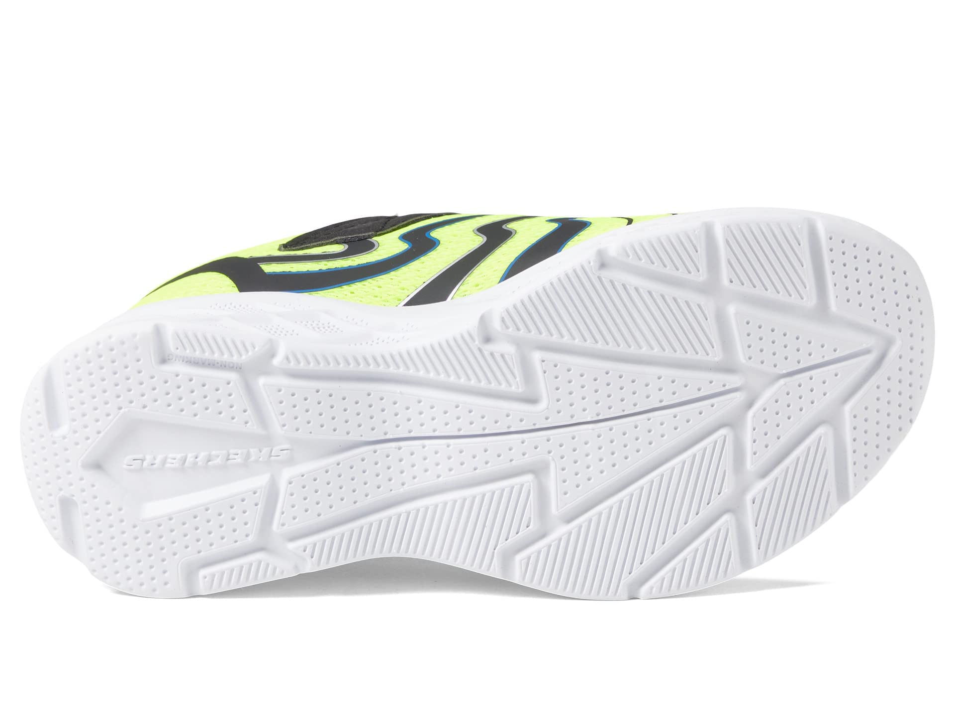 Skechers Boy's Microspec II - Troms (Little Kid/Big Kid) Black/Yellow/Blue 3 Little Kid M