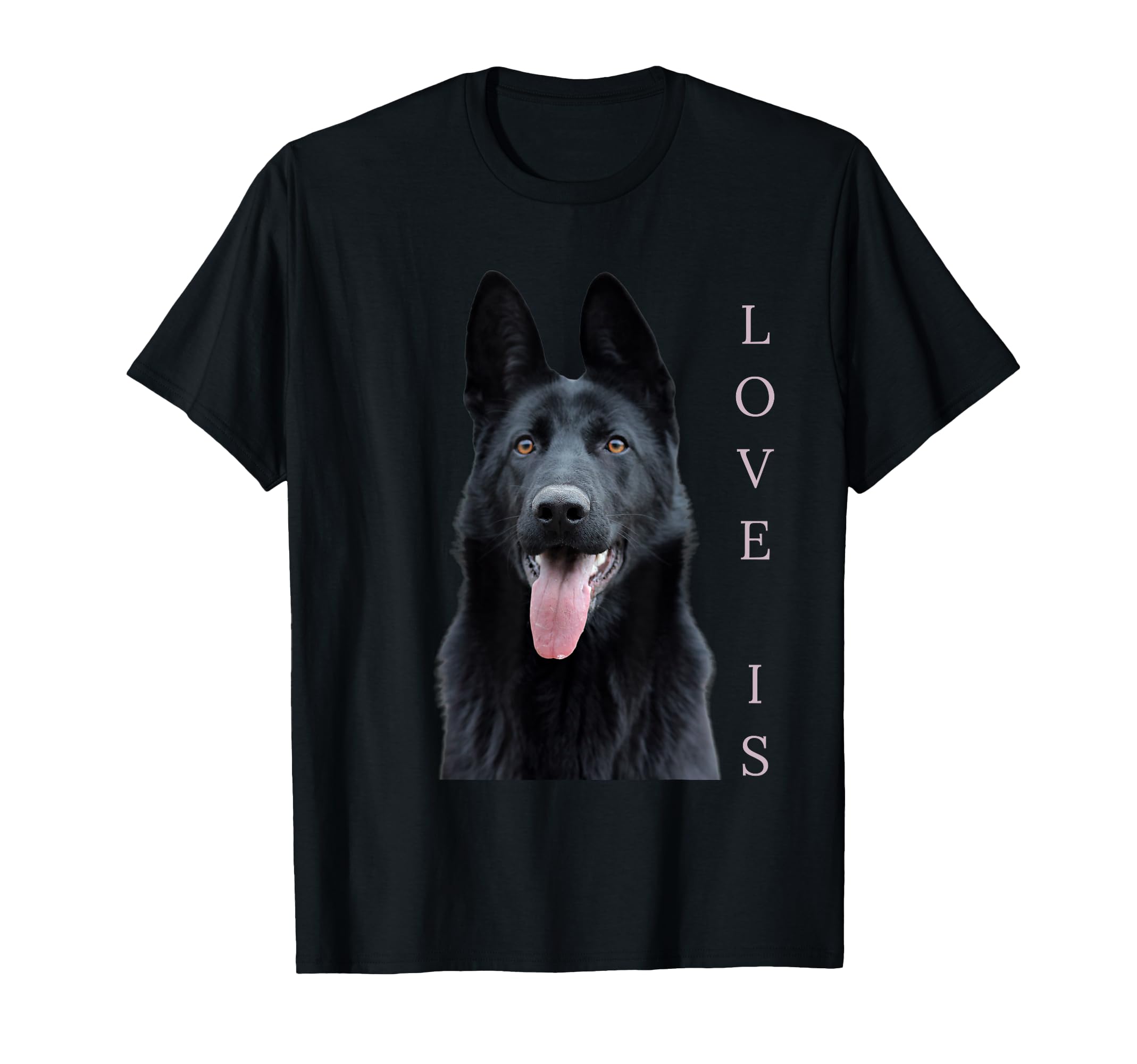 Black German Shepherd Shepard Dog Mom Dad Love T-Shirt