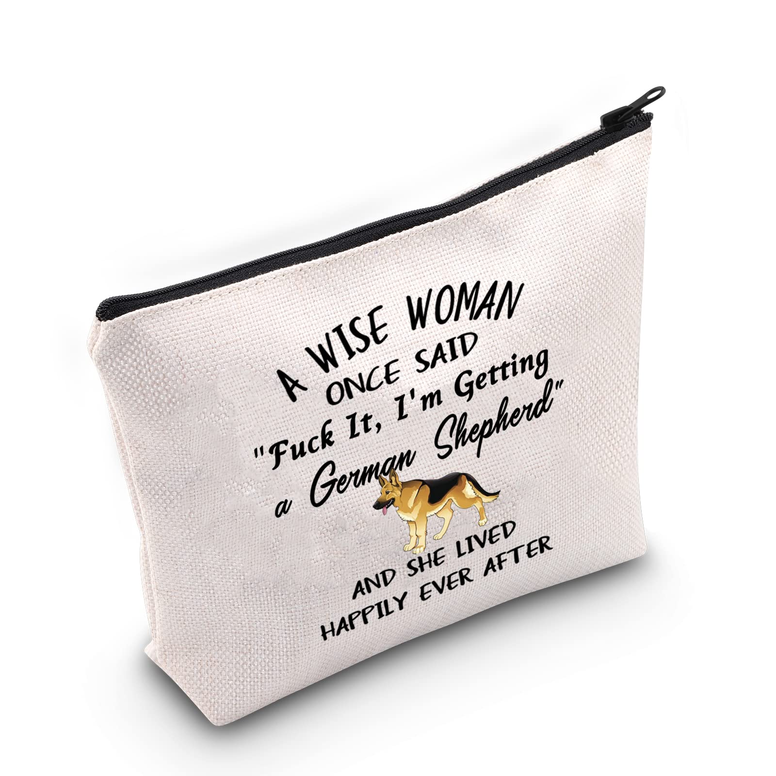 ZJXHPO German Shepherd Cosmetic Bag - Makeup Zipper Pouch Bag - Gifts For Women, Mom