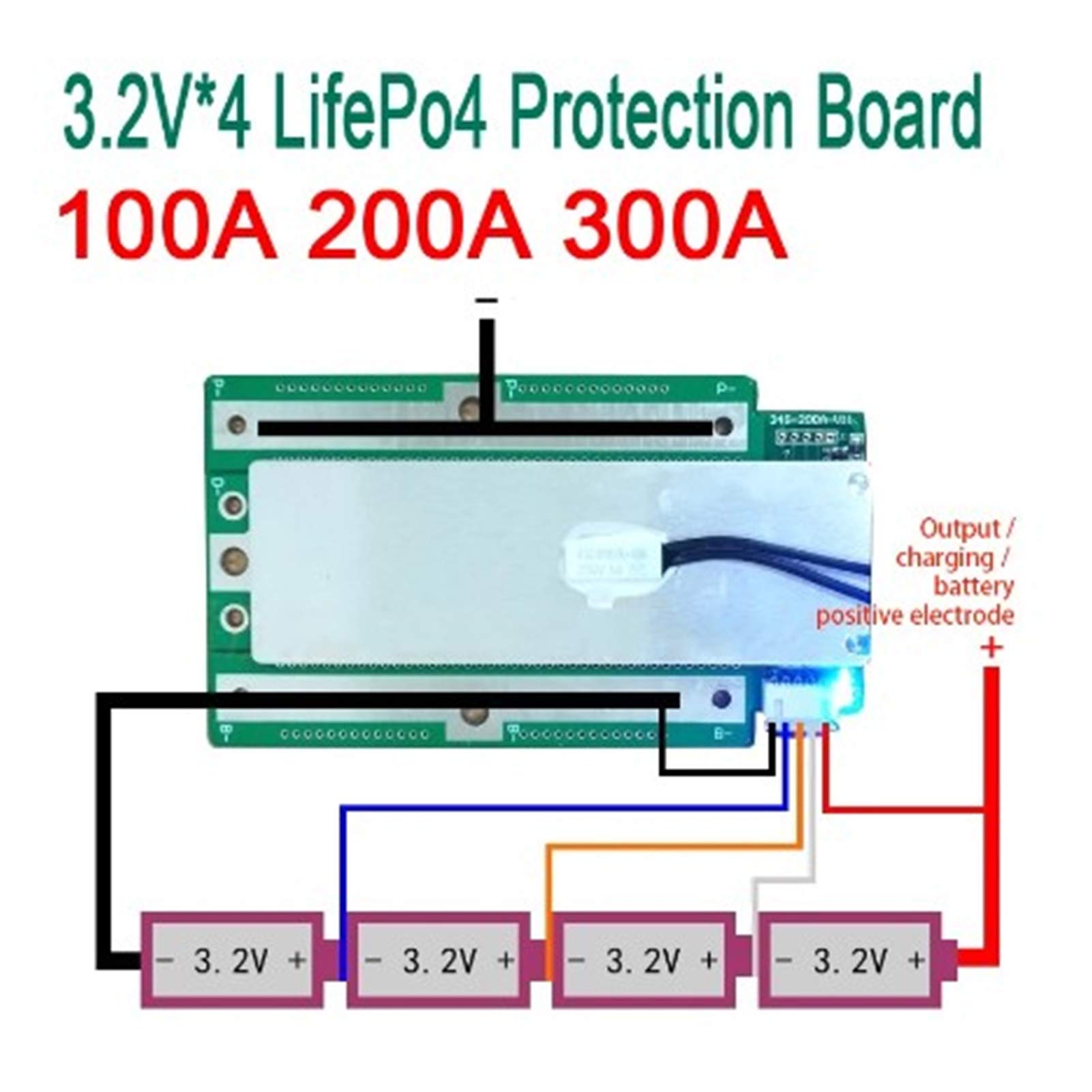 for LifePo4 Protection Plate Automatic Protection Lithium Iron Phosphate Protection Board Over‑Discharge Protection Durable for Home Office