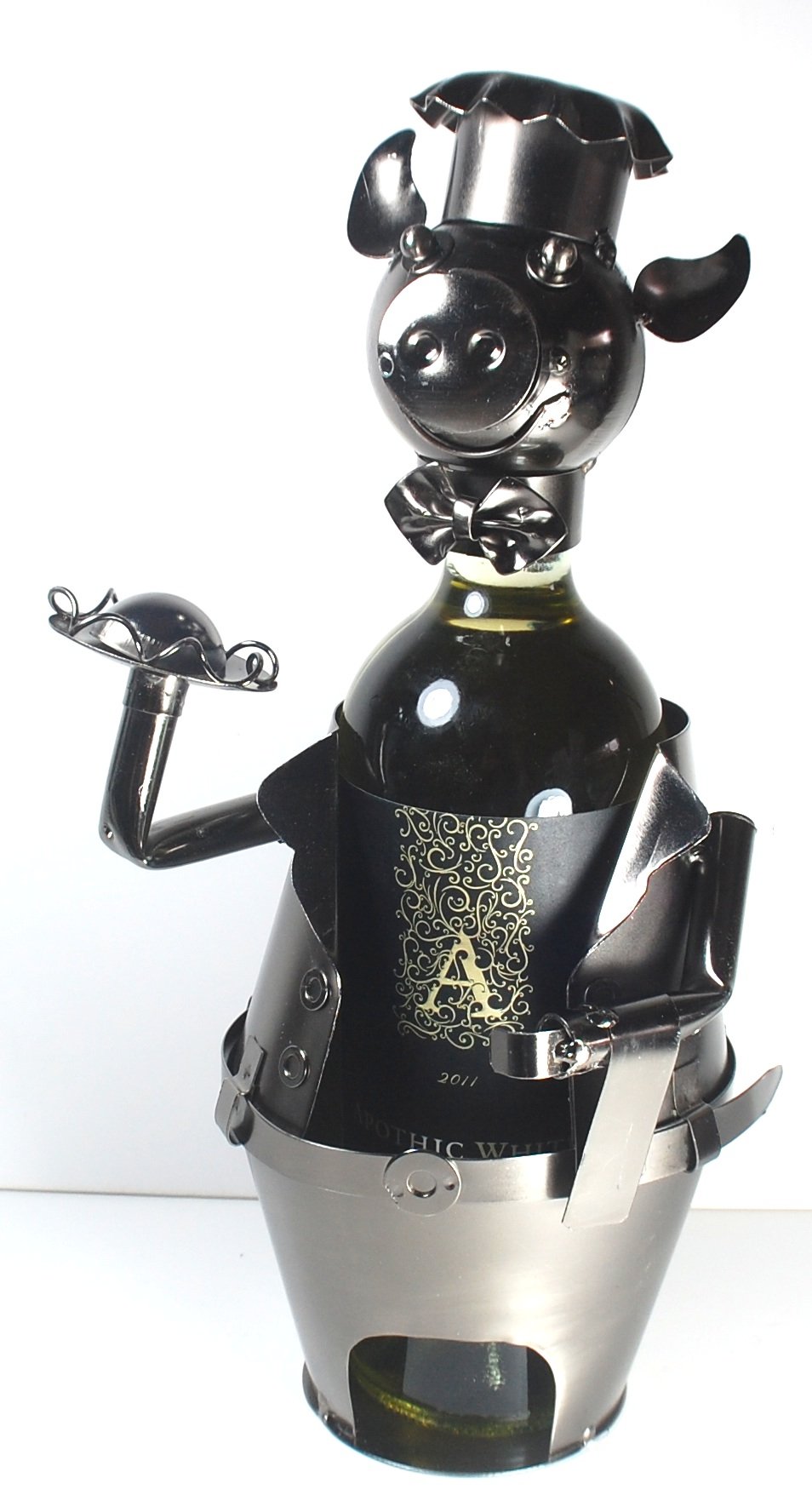 NEW! Pig Waiter Wine Bottle Holder