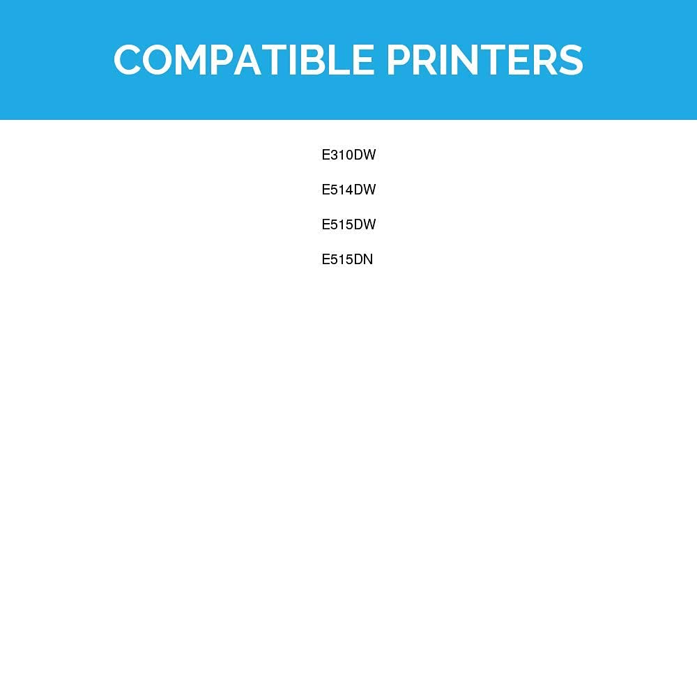 LD Compatible Toner Cartridge Replacement for Dell 593-BBKD E310dw E514dw E515dn E515dw High Yield (Black)