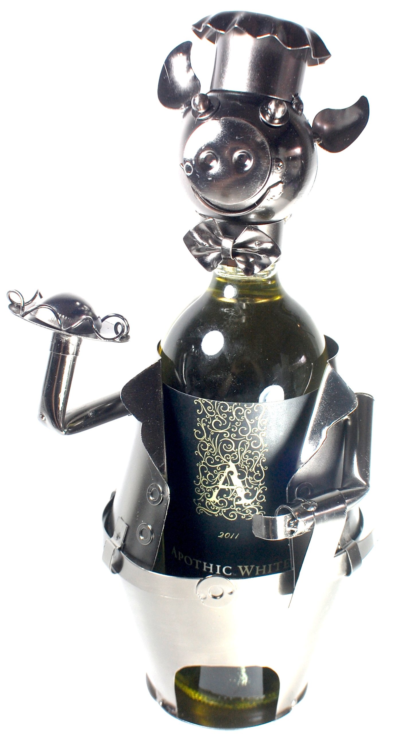 NEW! Pig Waiter Wine Bottle Holder