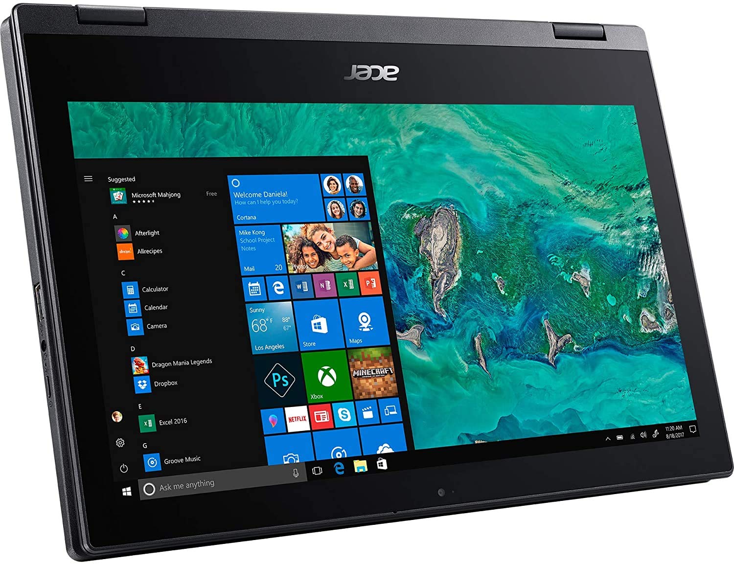 Acer Spin 1 SP111-33-C6UV 11.6-Inch HD IPS Touch N4000 4GB 64GB Windows 10 S Mode Laptop