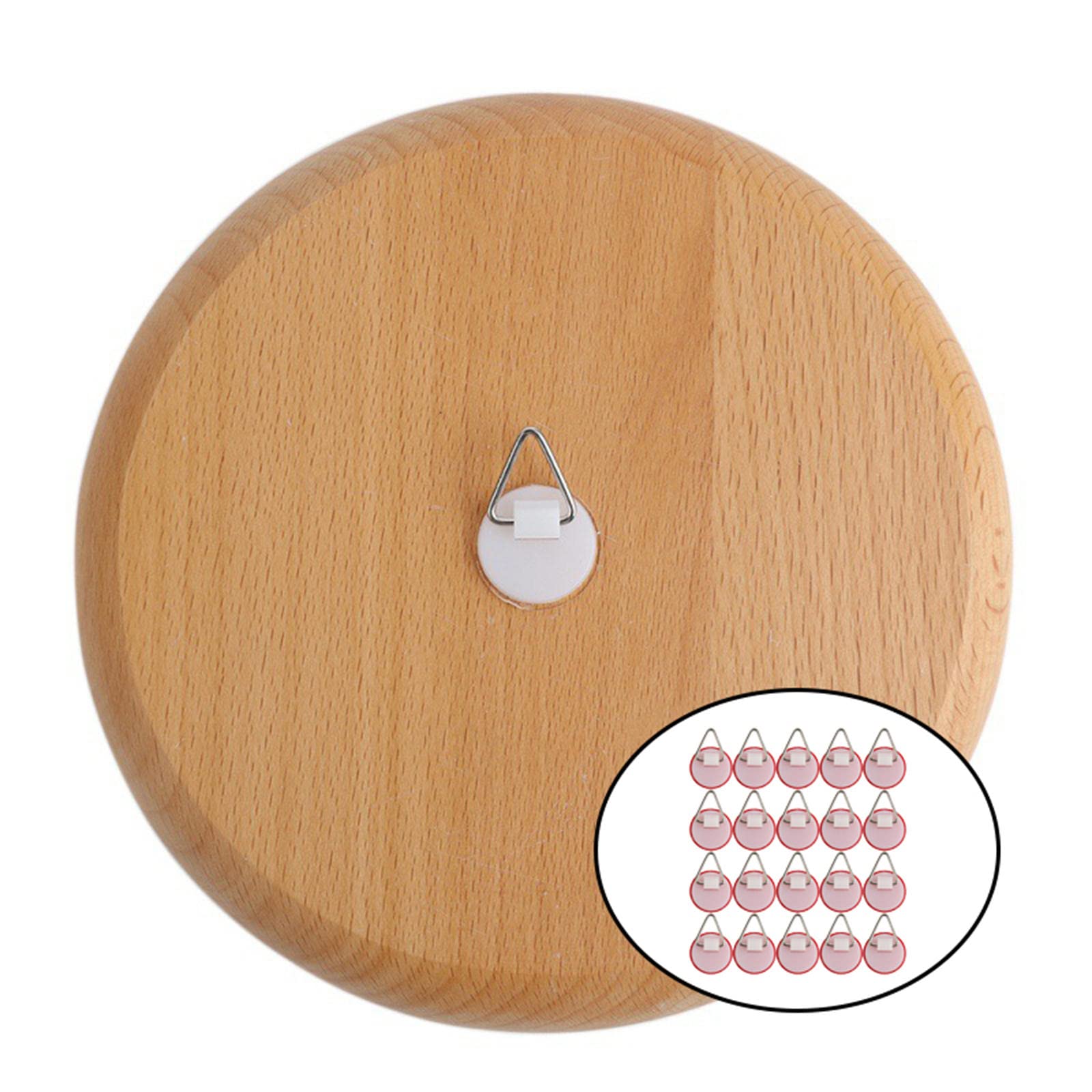 2.2cm Invisible Plate Hanger Set Vertical Plate Holders for The Wall (2), has Good Sticky and Durable.