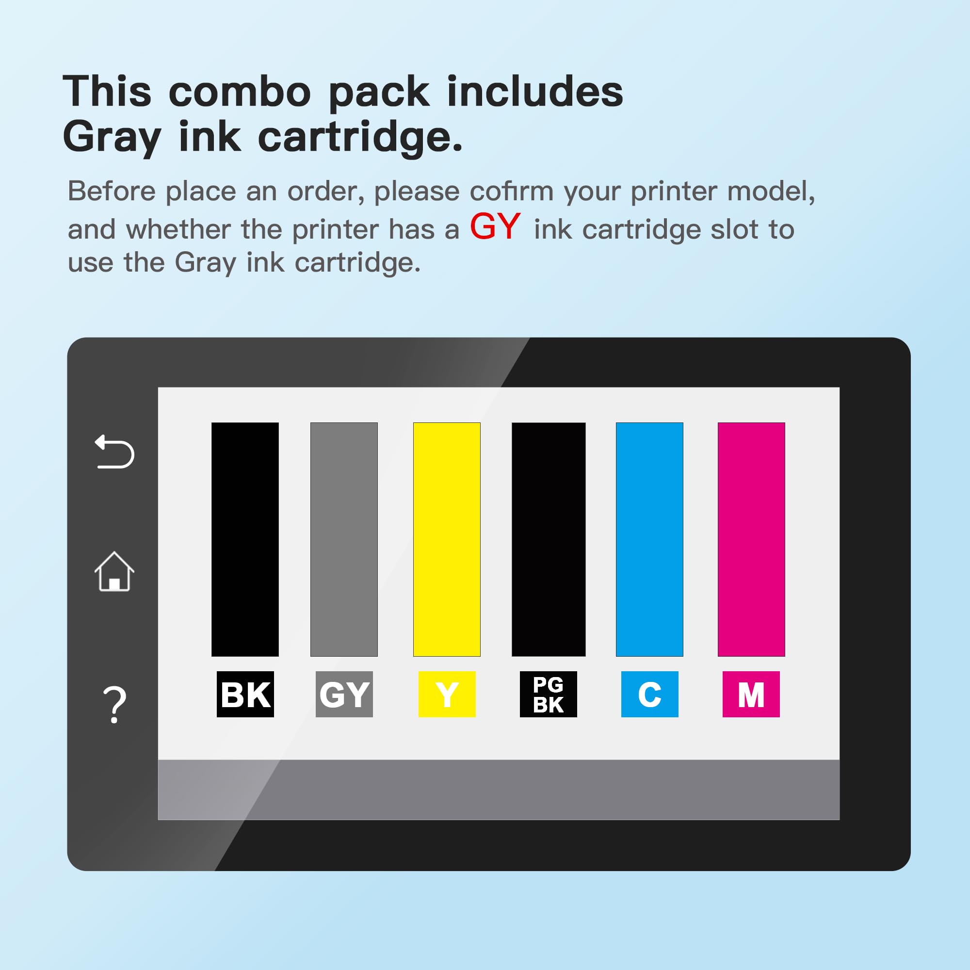 E-Z Ink (TM) Compatible Ink Cartridge Replacement for Canon PGI-250XL PGI 250 XL CLI-251XL CLI 251 XL to use with Pixma IP8720 (1 Large Black, 1 Cyan, 1 Magenta, 1 Yellow, 1 Small Black,1 Gray) 6 pack