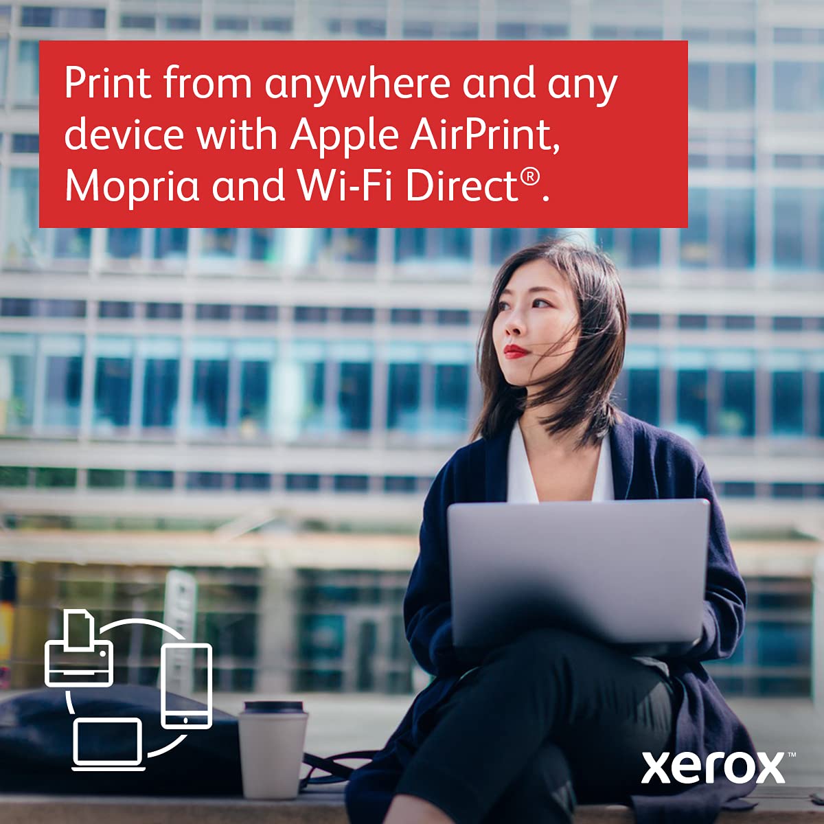 Xerox B315/DNI Multifunction Printer, Print/Scan/Copy, Black and White Laser, Wireless, All in One