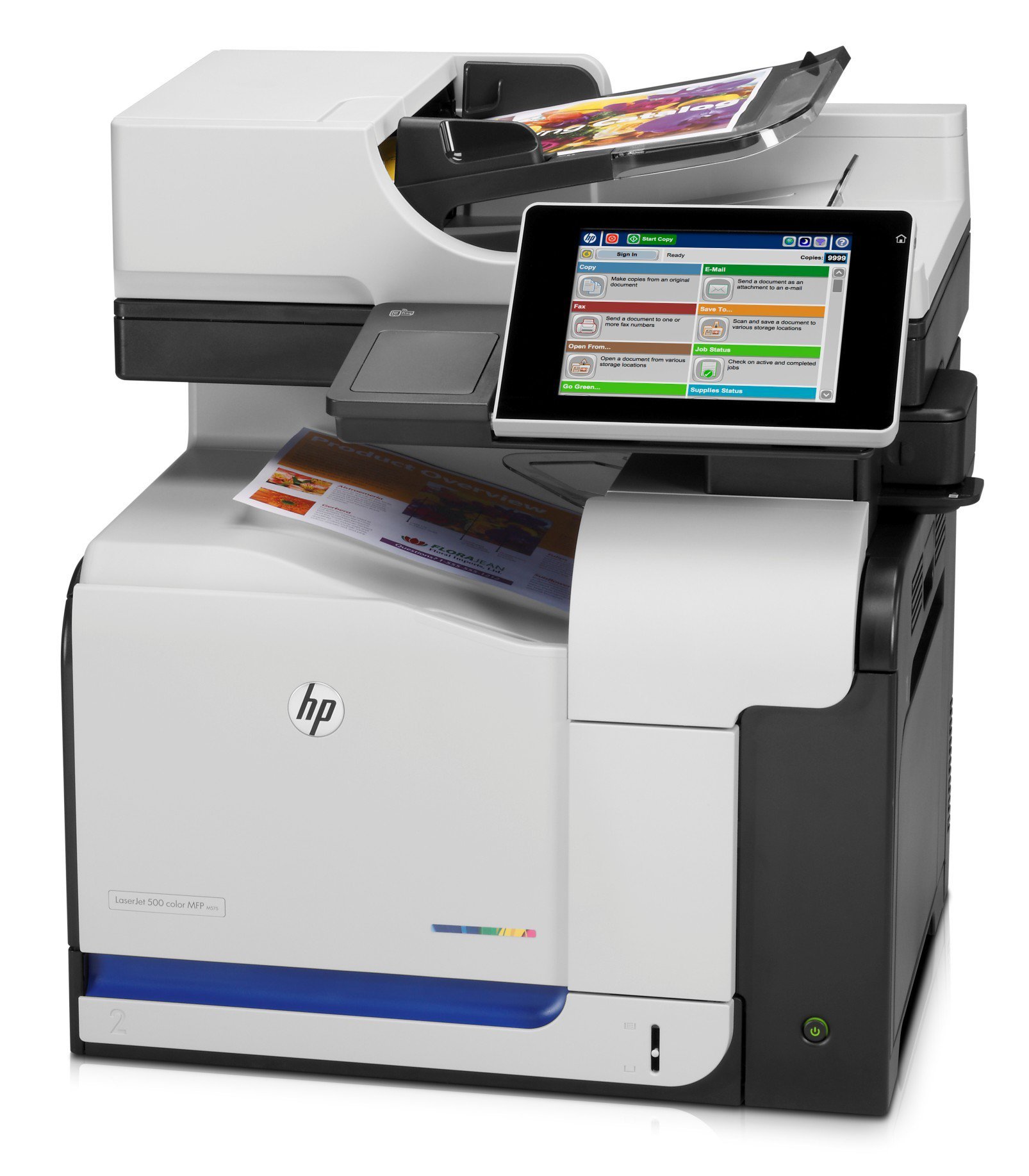 LaserJet 500 M575F Laser Multifunction Printer - Color - Plain Paper Print - Desktop (Renewed)