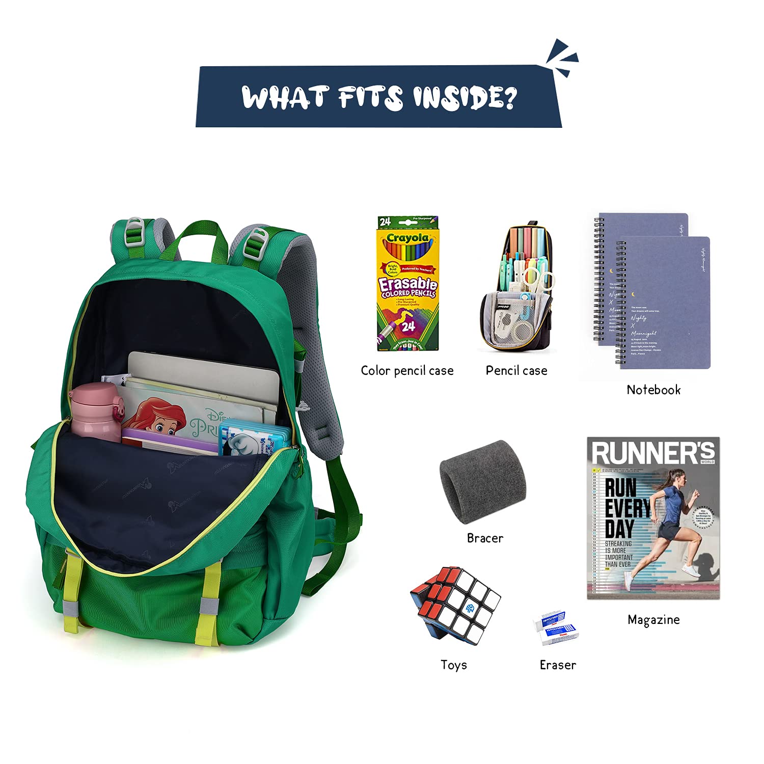 MOUNTAINTOP Kids School Backpack Elementary School Bookbag for Boys Girls Kids School Backpacks Elementary School Bookbag for Boys Girls