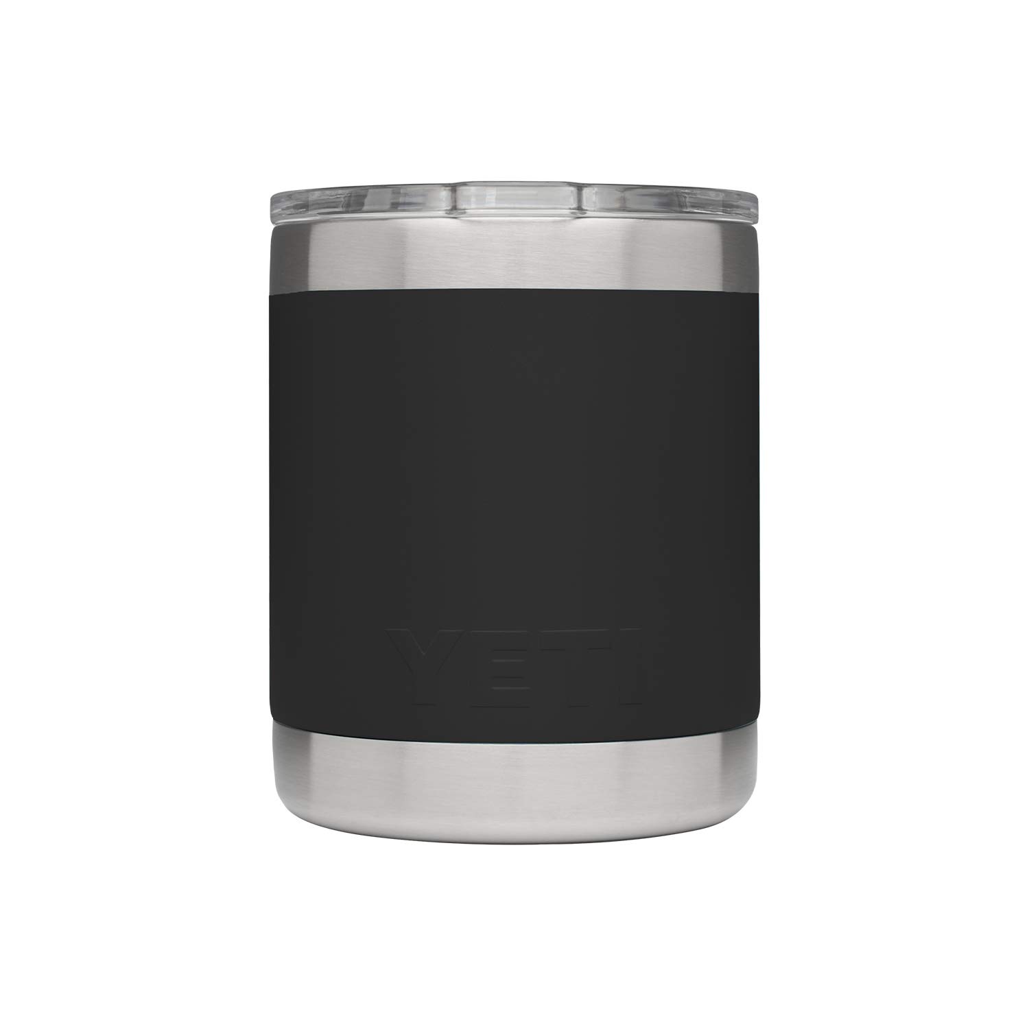 YETI Rambler 10 oz Lowball, Vacuum Insulated, Stainless Steel with MagSlider Lid, Black
