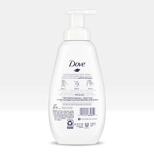 Dove Purely Pampering Body Wash with NutriumMoisture Technology Shea Butter and Vanilla Paraben Free Bodywash 13.5 fl oz 4 Count