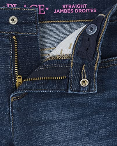 The Children's Place girls Fashion Denim Jeans, Roll Cuff Straight - Mily Wash, 6 7 US