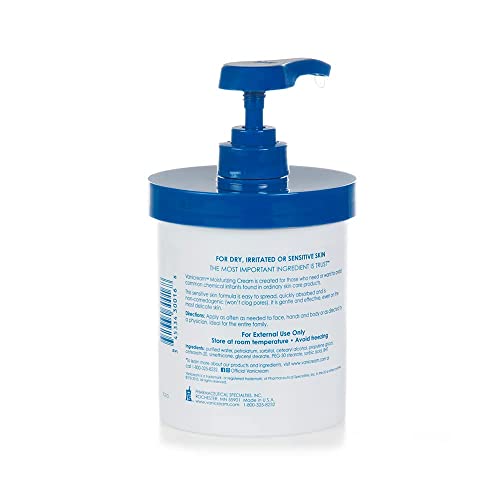 Vanicream Moisturizing Skin Cream with Pump Dispenser - 16 fl oz (1 lb) - Moisturizer Formulated Without Common Irritants for Those with Sensitive Skin