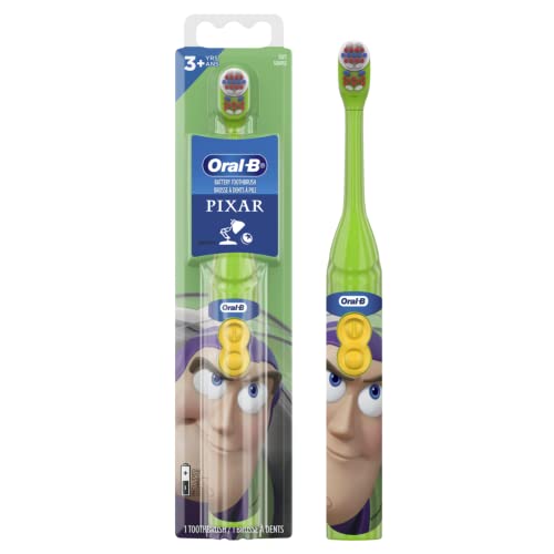 Oral-B Kid's Battery Toothbrush featuring Disney Pixar Toy Story, Soft Bristles, for Kids 3+