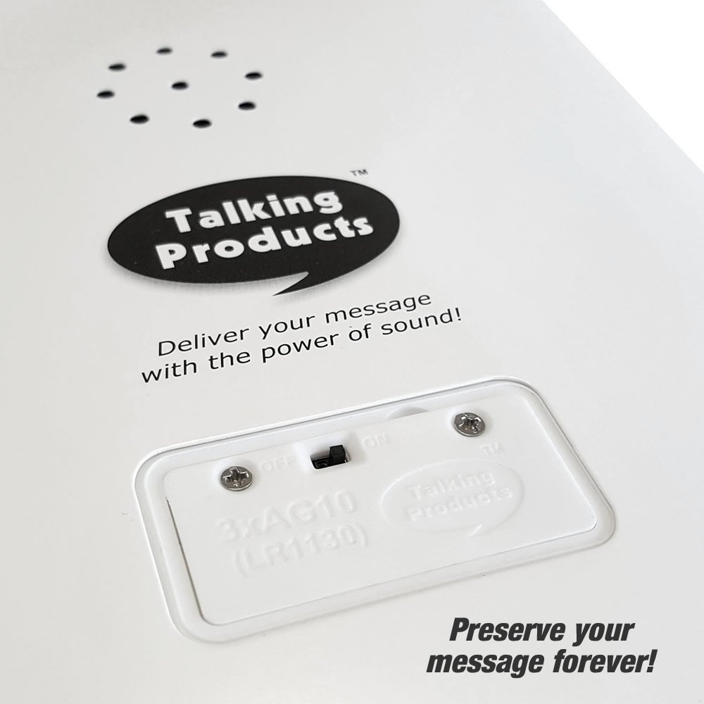 Talking Products, Voice Recordable Talking Audio Greeting Card, Record and Send Your own Personalized Custom Voice Message. 40 Seconds Recording with Replaceable Batteries.