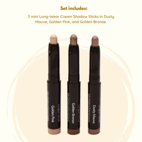 Bobbi Brown Mini Long-Wear Cream Shadow Stick Set - Dusty Mauve, Golden Pink, Vanilla