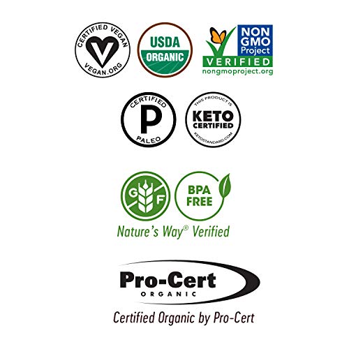 Nature's Way Organic MCT Oil From Coconut, Non-GMO, Gluten-free, 14 g MCTs per serving, 16 FL Oz