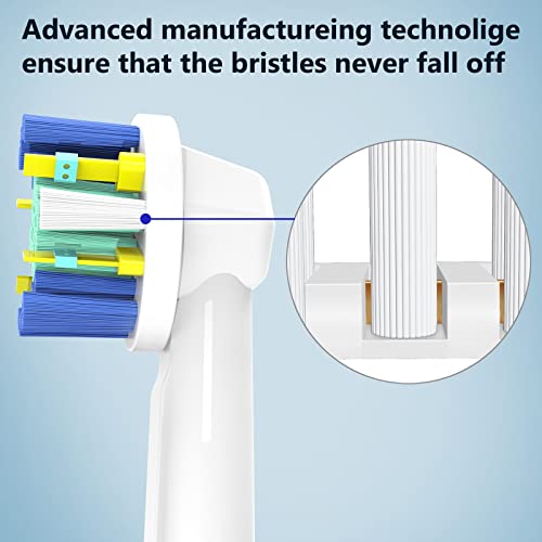 Aoremon Replacement Brush Heads for Oral b Braun Floss Action Pro 7000 Pro 1000 Pro 3000 Pro 5000 Vitality Toothbrush Models, 12Pack
