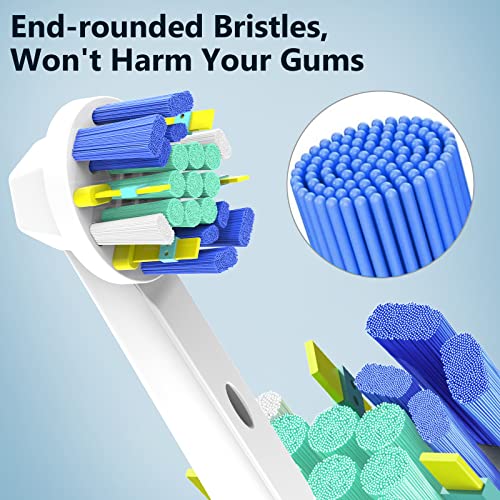 Aoremon Replacement Brush Heads for Oral b Braun Floss Action Pro 7000 Pro 1000 Pro 3000 Pro 5000 Vitality Toothbrush Models, 12Pack
