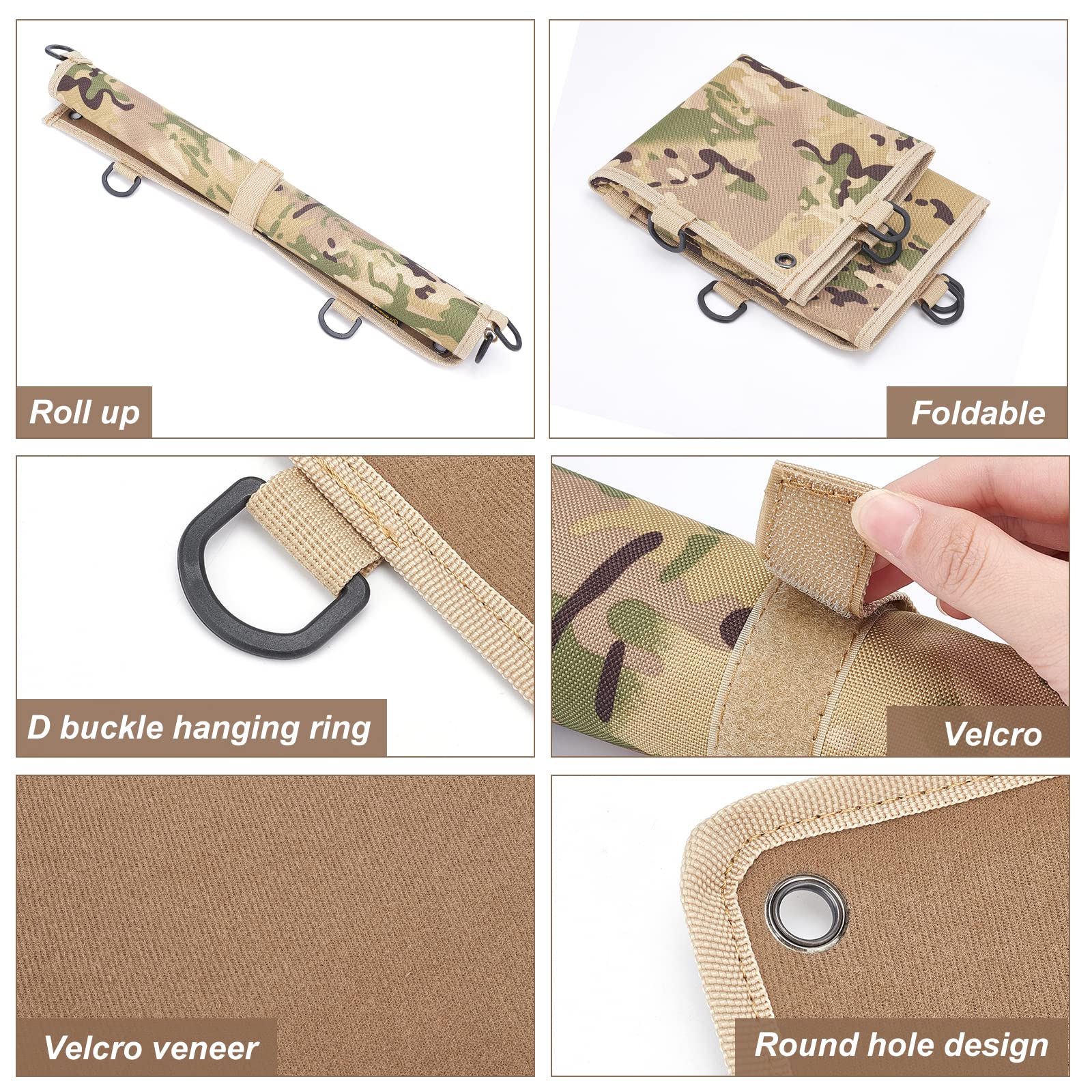 NBEADS Patchs Display Board, Tactical Badge Emblem Display Badge Patch Holder Military Holder Organizer with Iron Clasp for Button Badge Collections Display