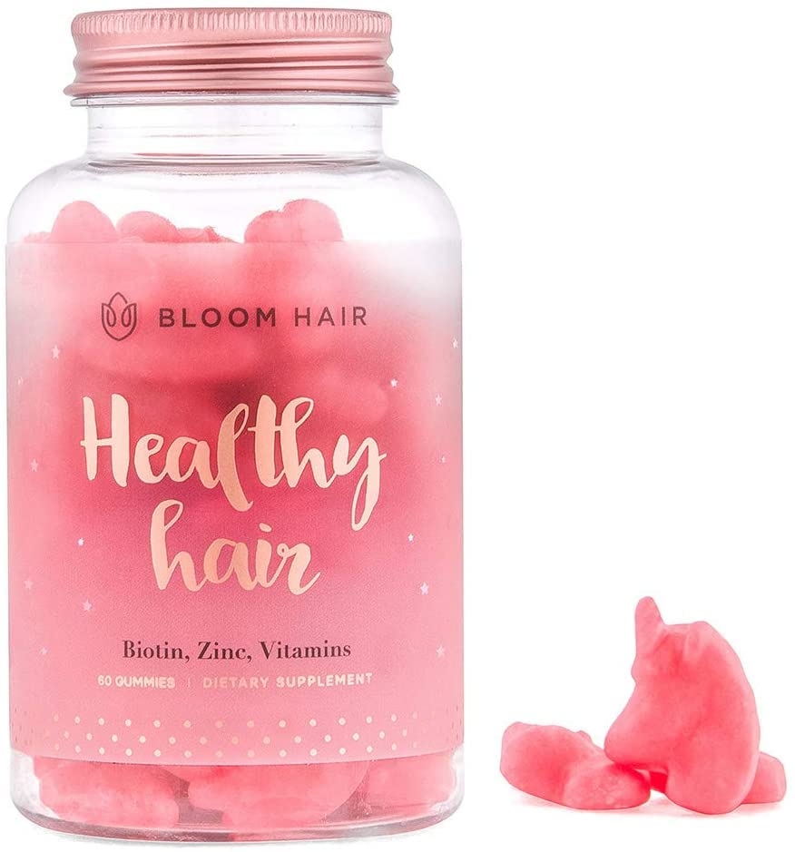 Bloom Hair Gummies for Faster Hair Growth & Biotin Vitamins for Rapid Hair Growth for Women Gummies Hair Vitamins Supplements for Increased Hair Thickness (1 Month Supply) Vegan Hair Growth Vitamins