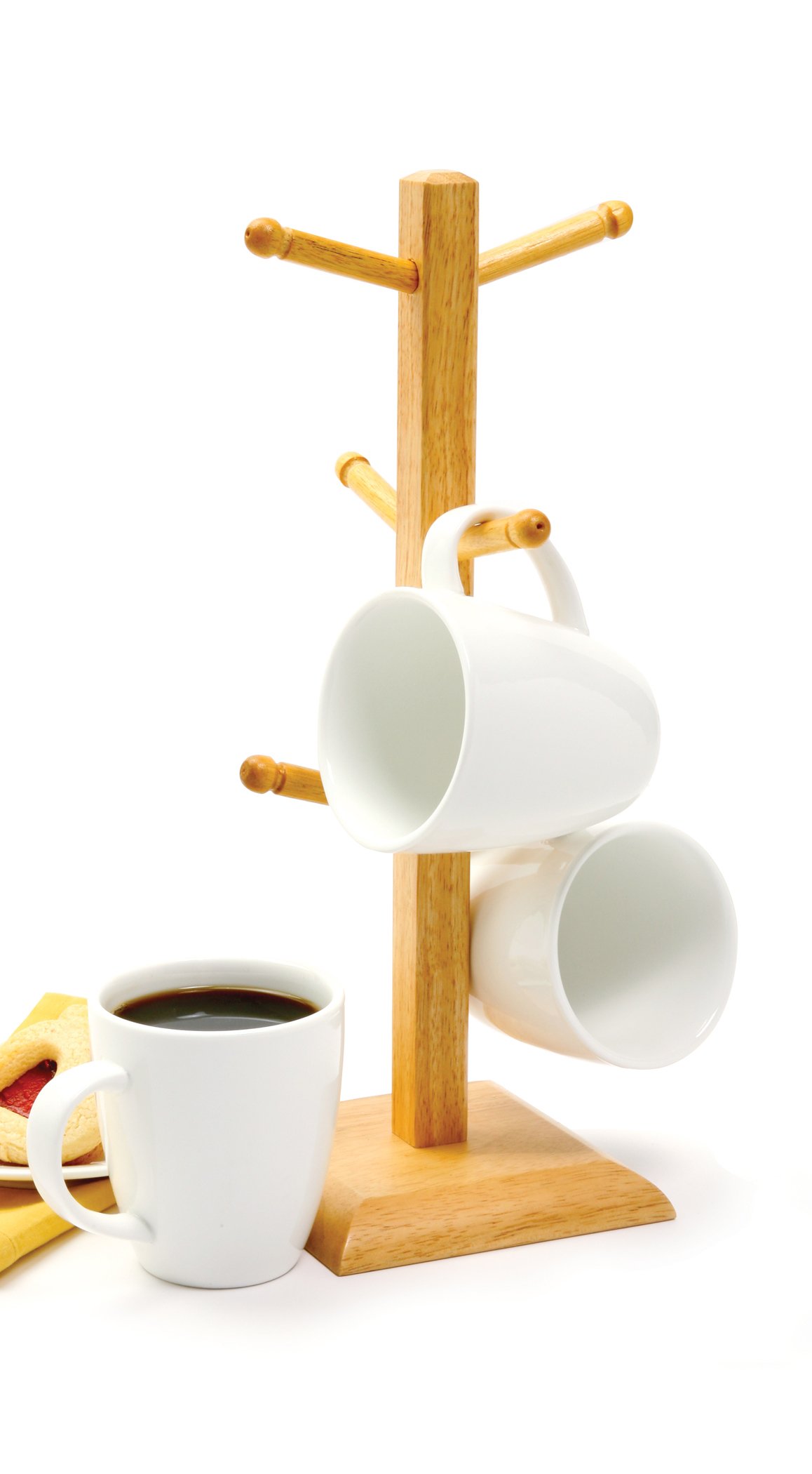 Norpro 7489 Wood Mug Rack