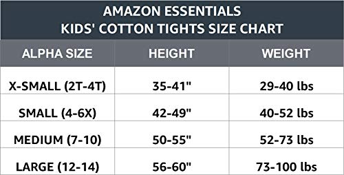 Amazon Essentials Girls' Cotton Tights, Pack of 3, White/Pink/Black, Medium