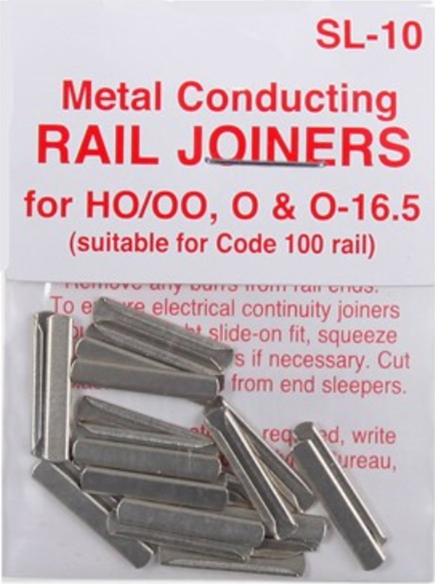 Peco SL-10 HO Code 100 Conductive Rail Joiner 24 Pack