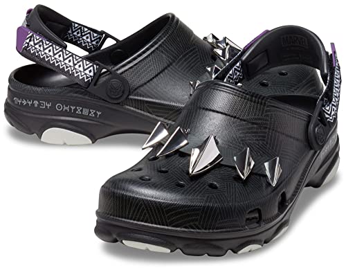 Crocs Unisex Marvel Superhero Clogs, Spiderman, Black Panther and Captain America Shoes, Multi, Numeric_8 US Men