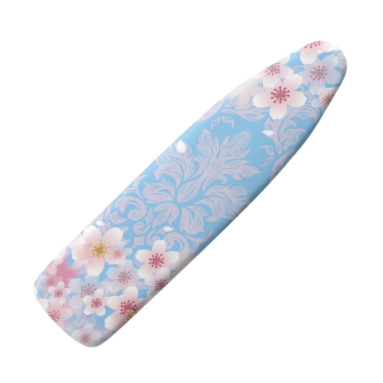 Psesaysky Flowers Iron Board Cover Standard Size Heavy Duty Thick Padding with Hook and Loop Extra Wide Ironing Pad for Table Easy Install Pink