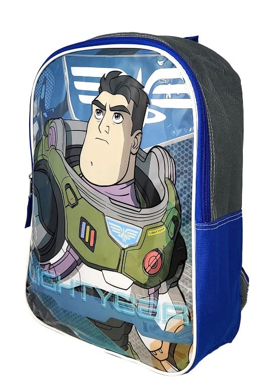 BUDDY N BUDDIES Lightyear Rectangle Lunch Bag, and Buzz Lightyear 15 Backpack with Plain Front